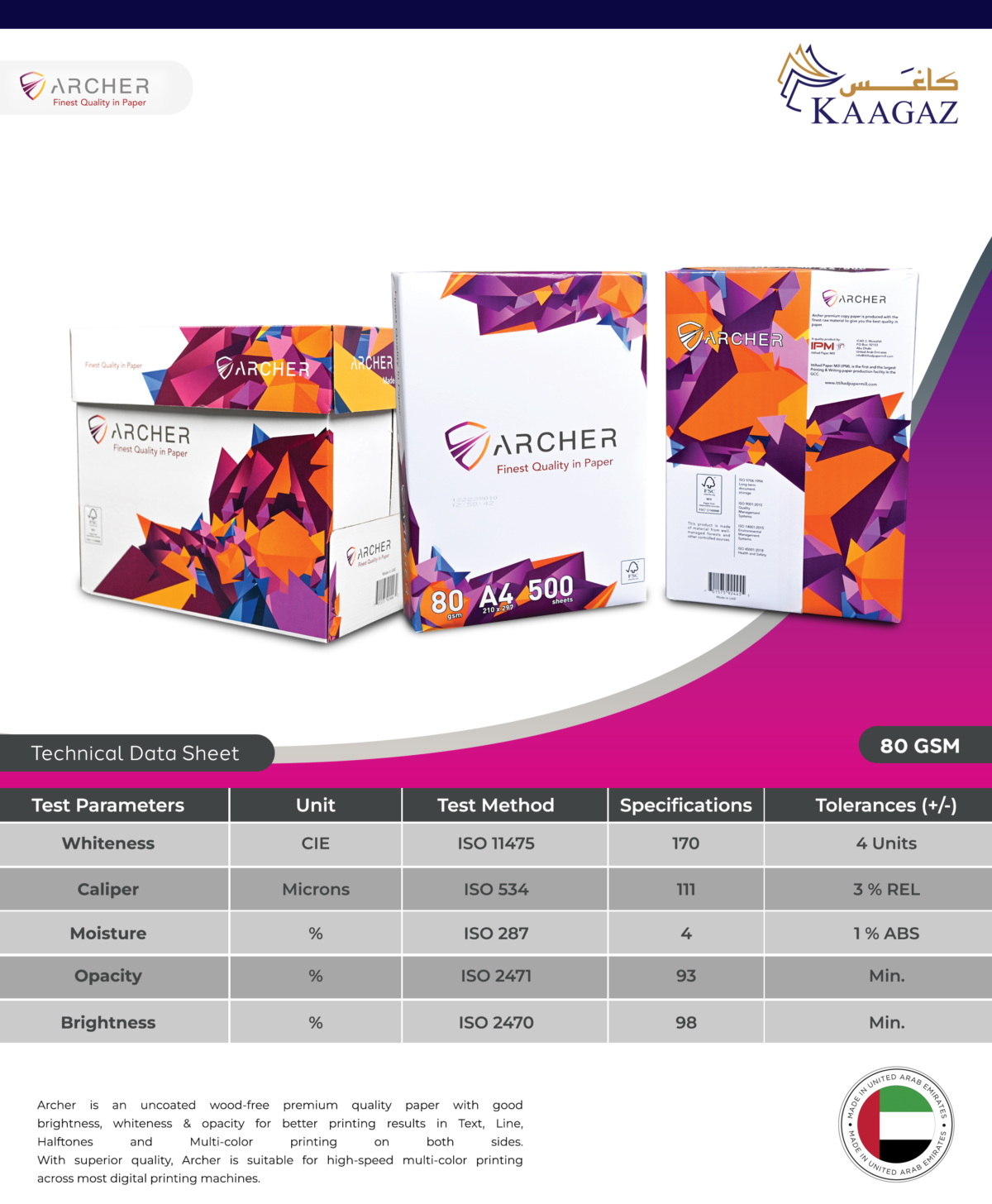 Archer Premium Copy Paper- Kaagaz